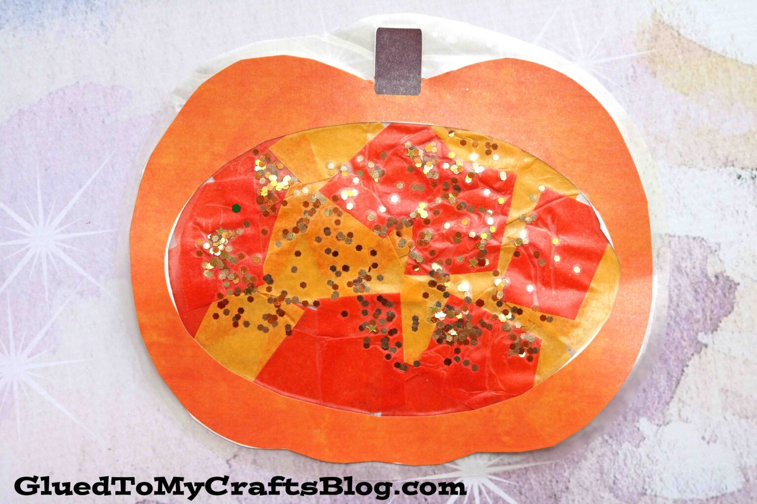 Stained Glass Pumpkin Craft Idea For Fall
