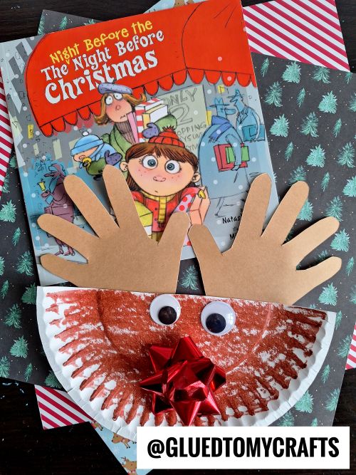 Paper Plate Handprint Reindeer Craft for Christmas - Glued To My Crafts