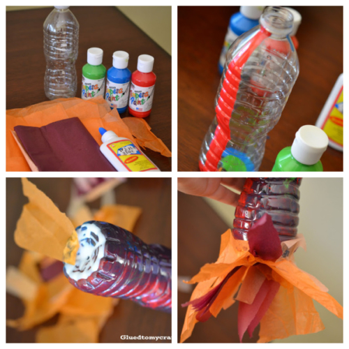 Recycled Water Bottle Rocket Craft