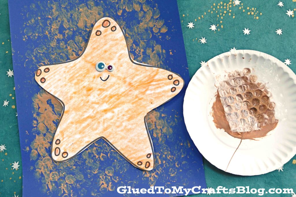 Bubble Wrap & Paper Starfish Craft