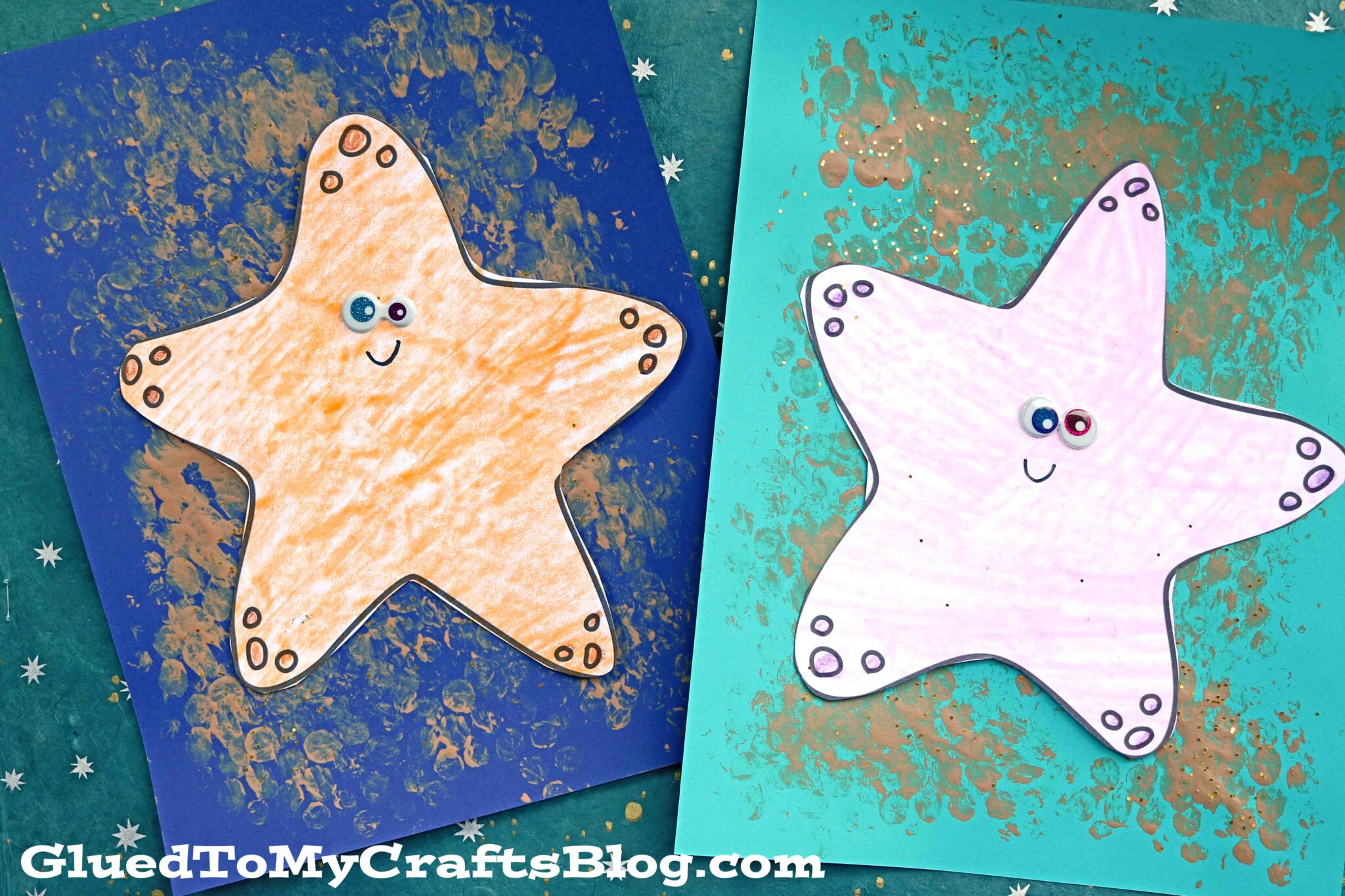 Bubble Wrap & Paper Starfish Craft