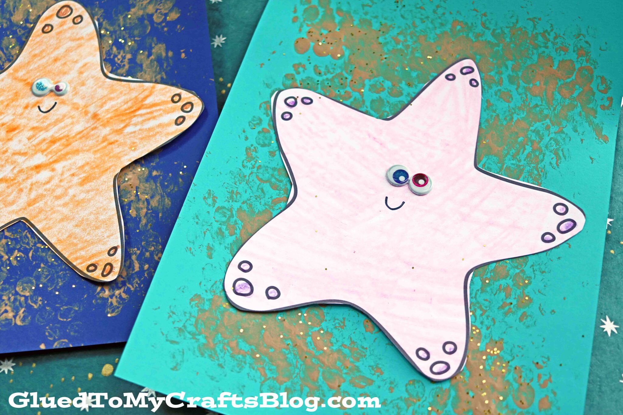 Bubble Wrap & Paper Starfish Craft