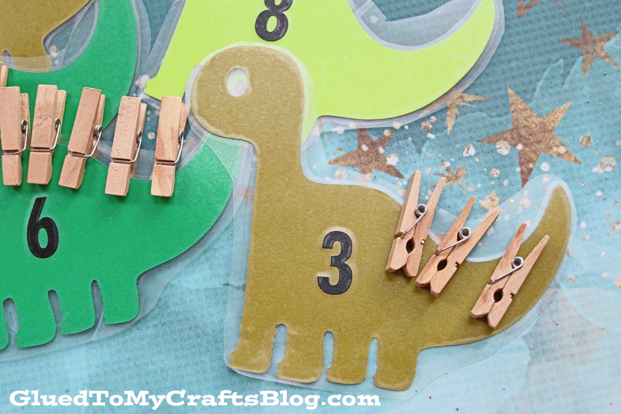 DIY Counting Dinosaur Spike Game