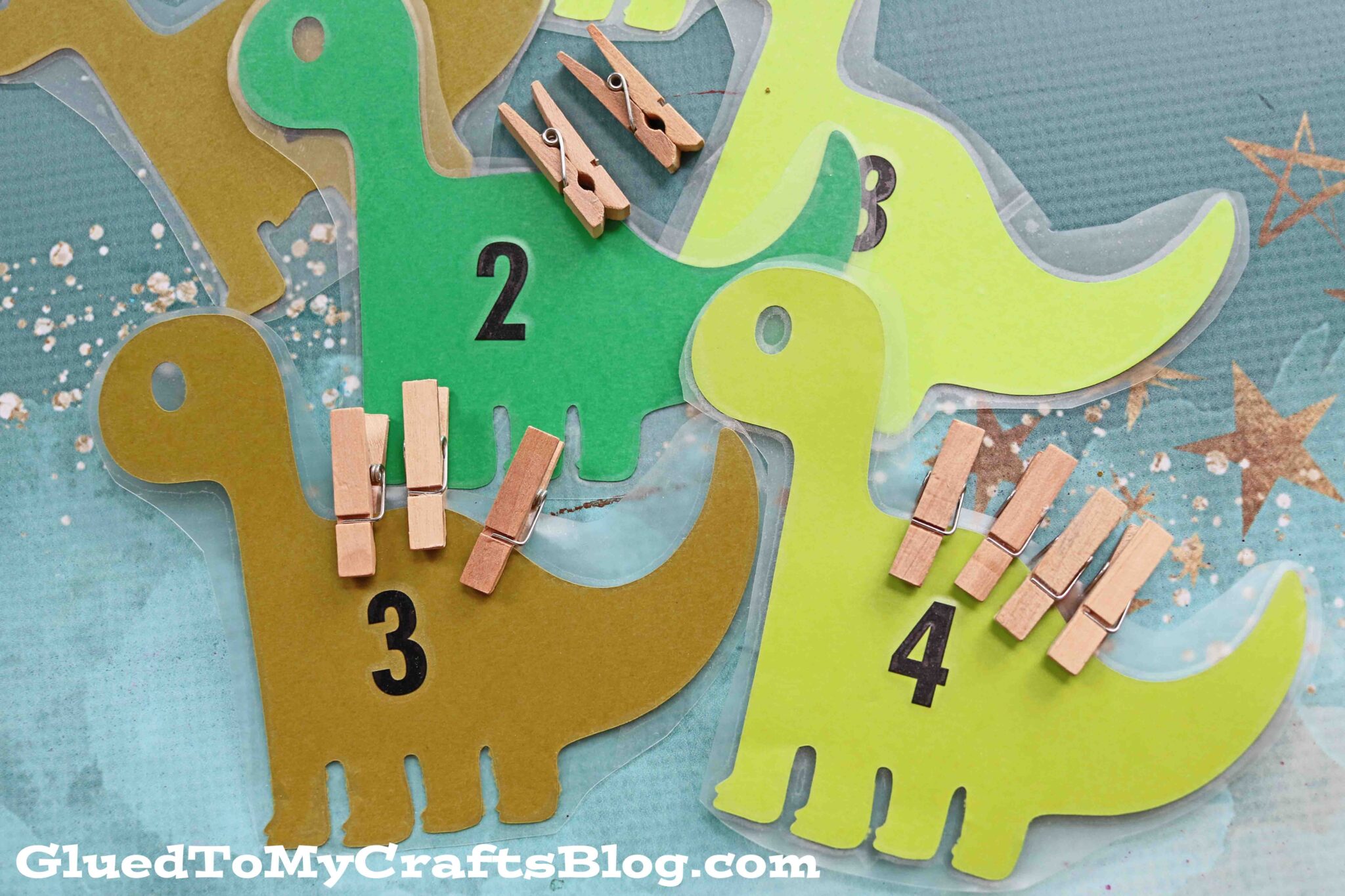 DIY Counting Dinosaur Spike Game