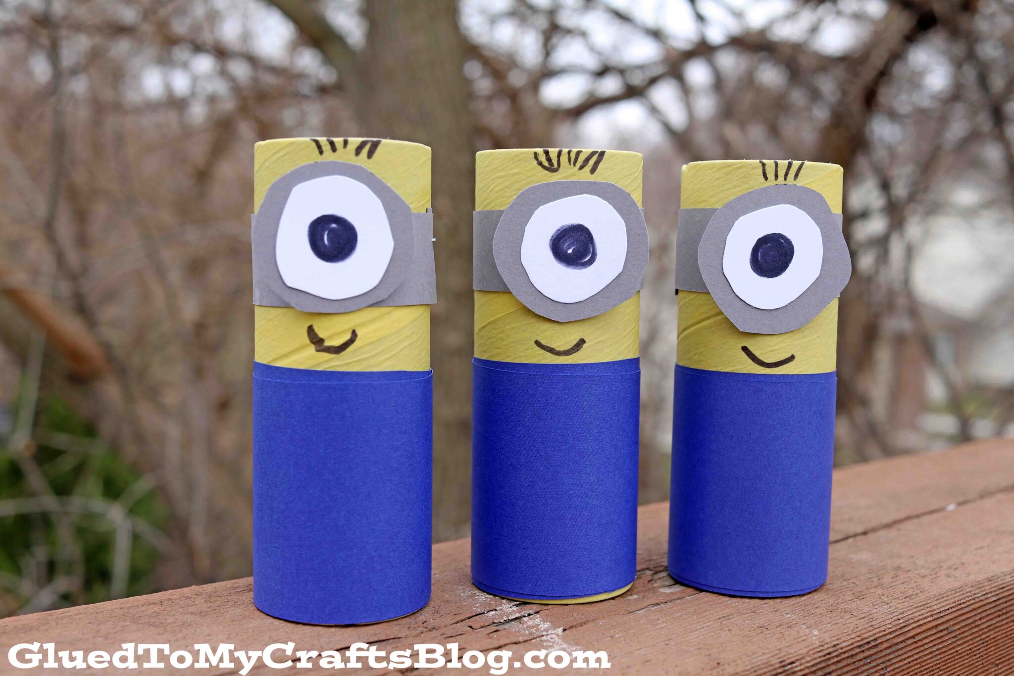 Cardboard Tube Minion Craft