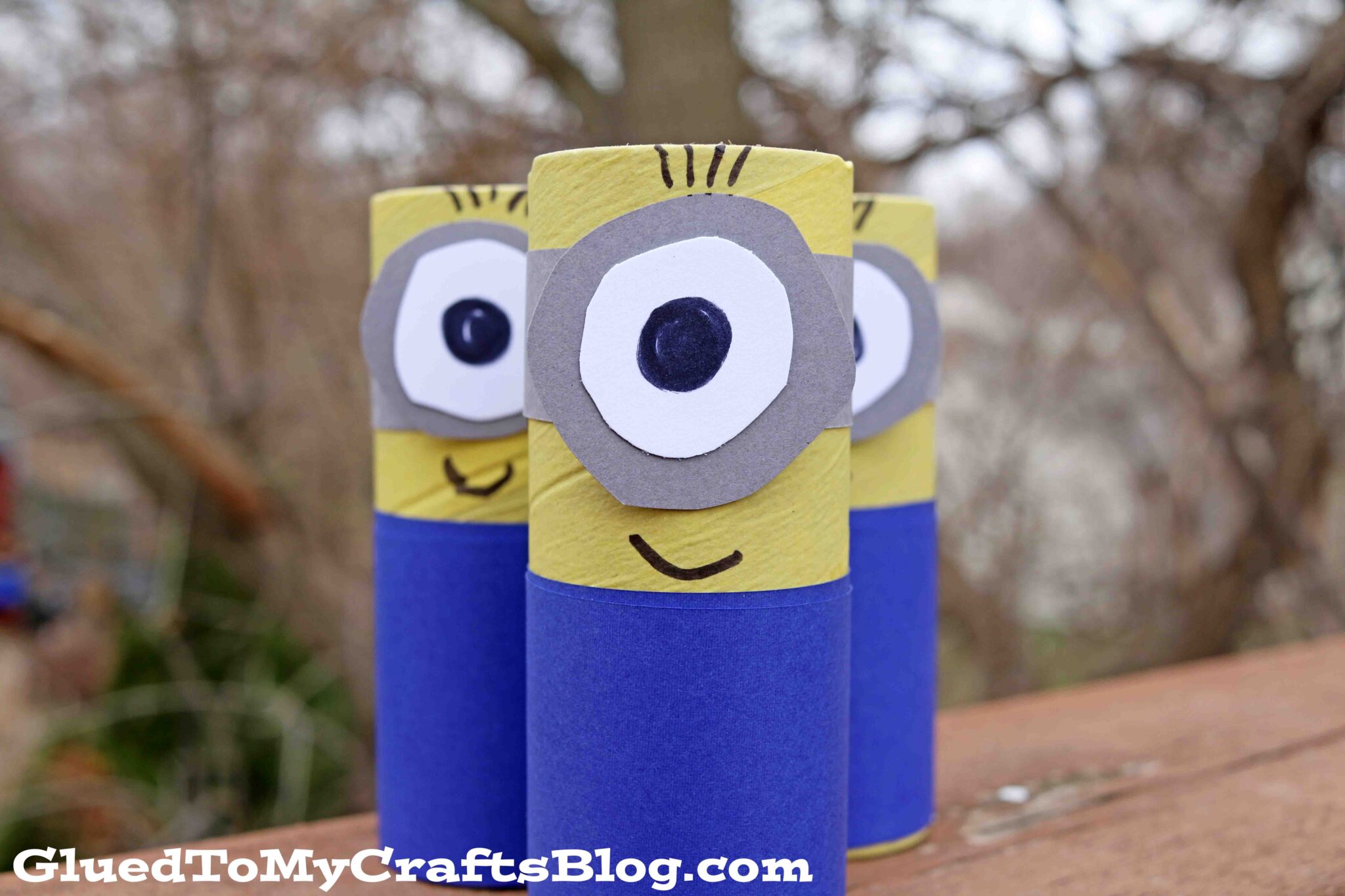 Cardboard Tube Minion Craft
