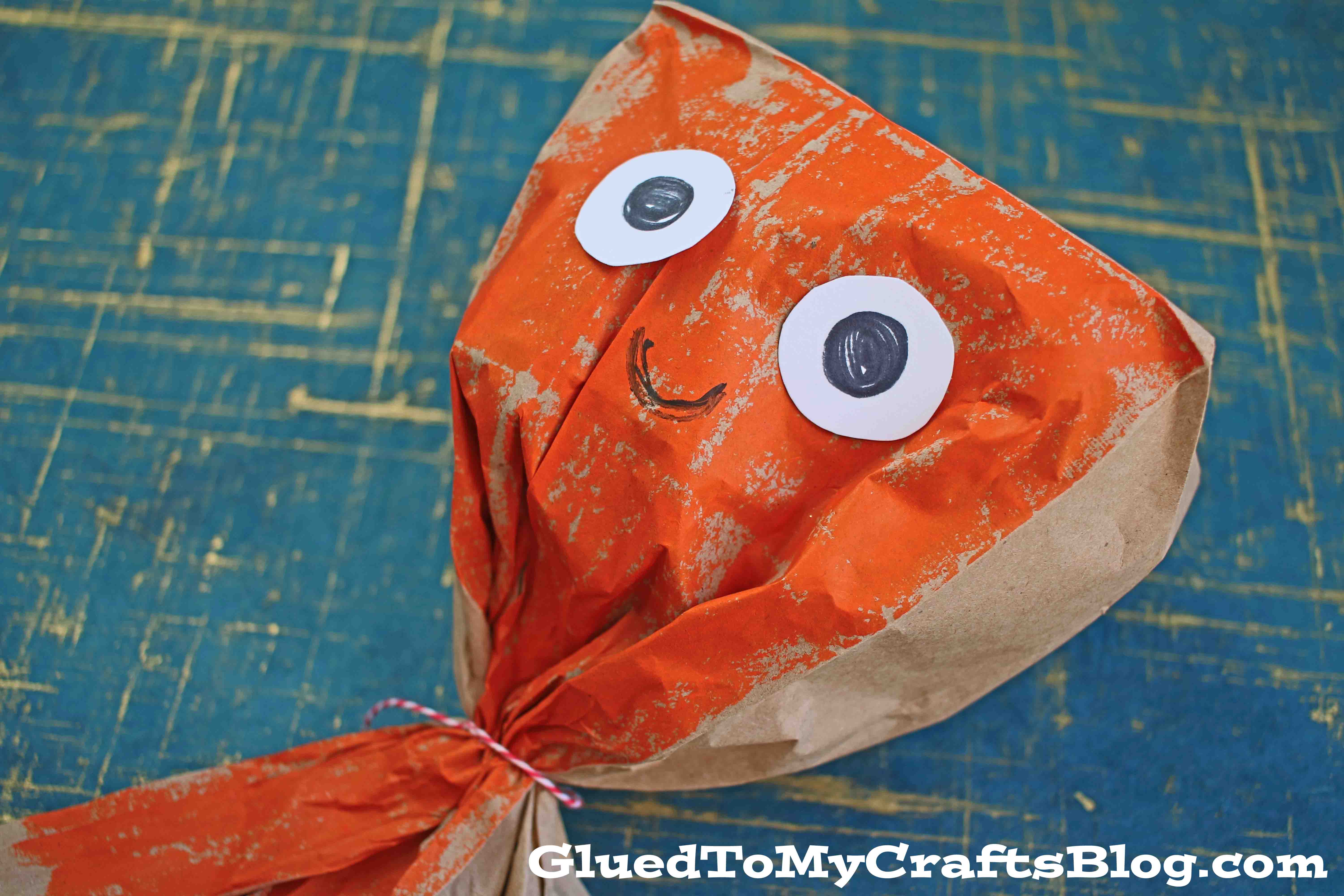 Paper Bag Octopus Puppet Craft Idea