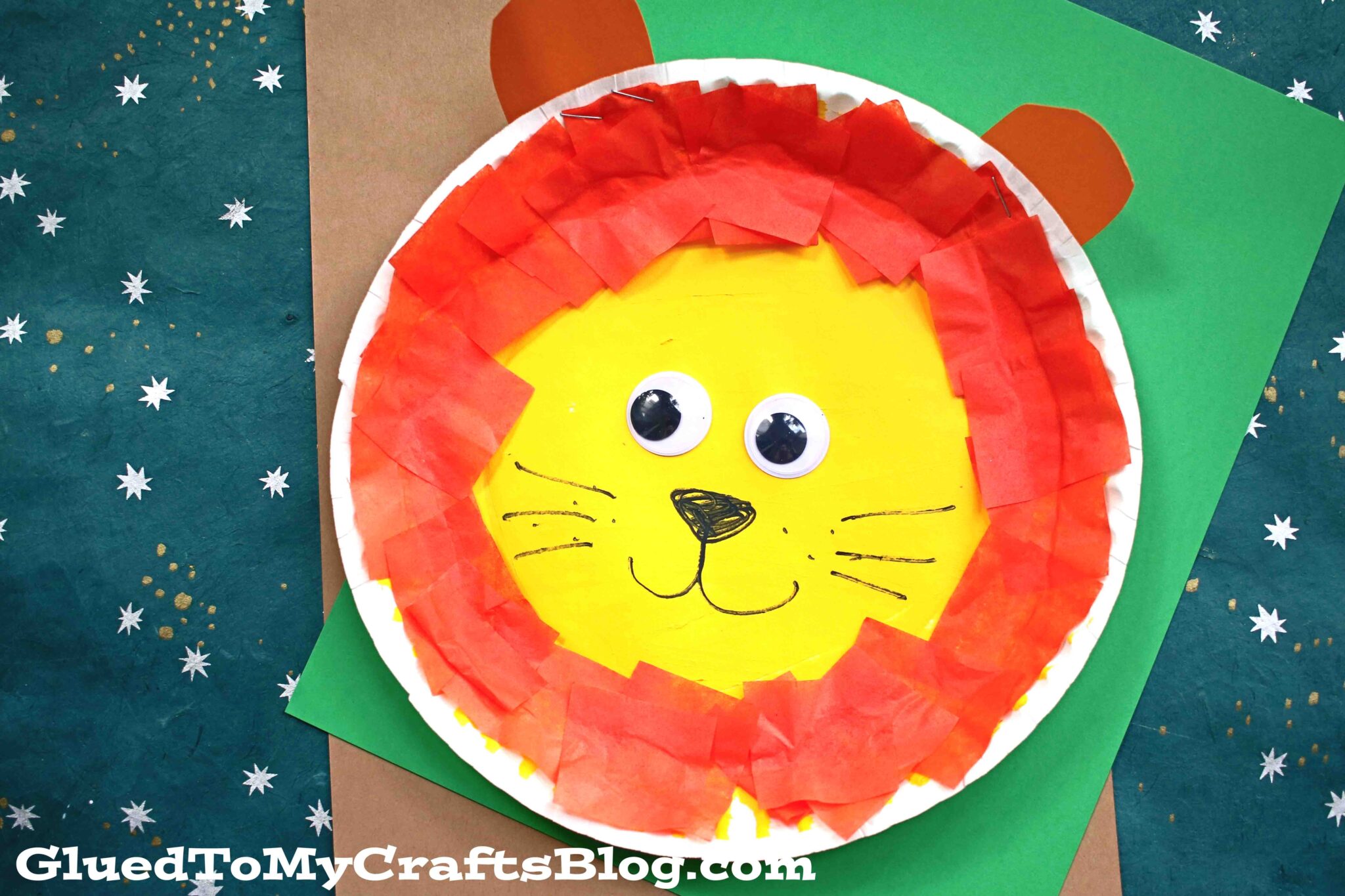 Tissue Paper & Paper Plate Lion Craft