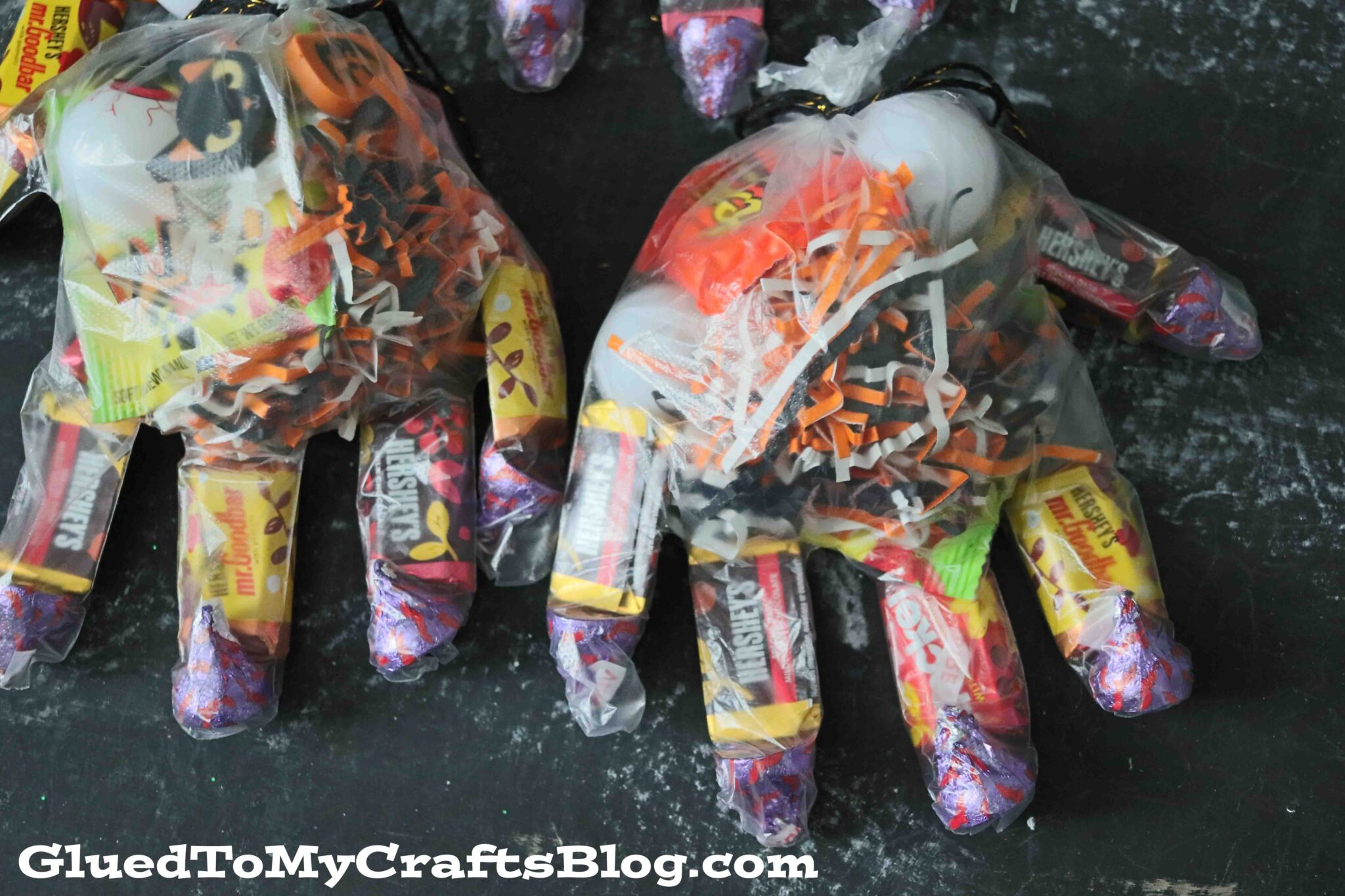 How to Make Monster Hand Treat Bags for Halloween