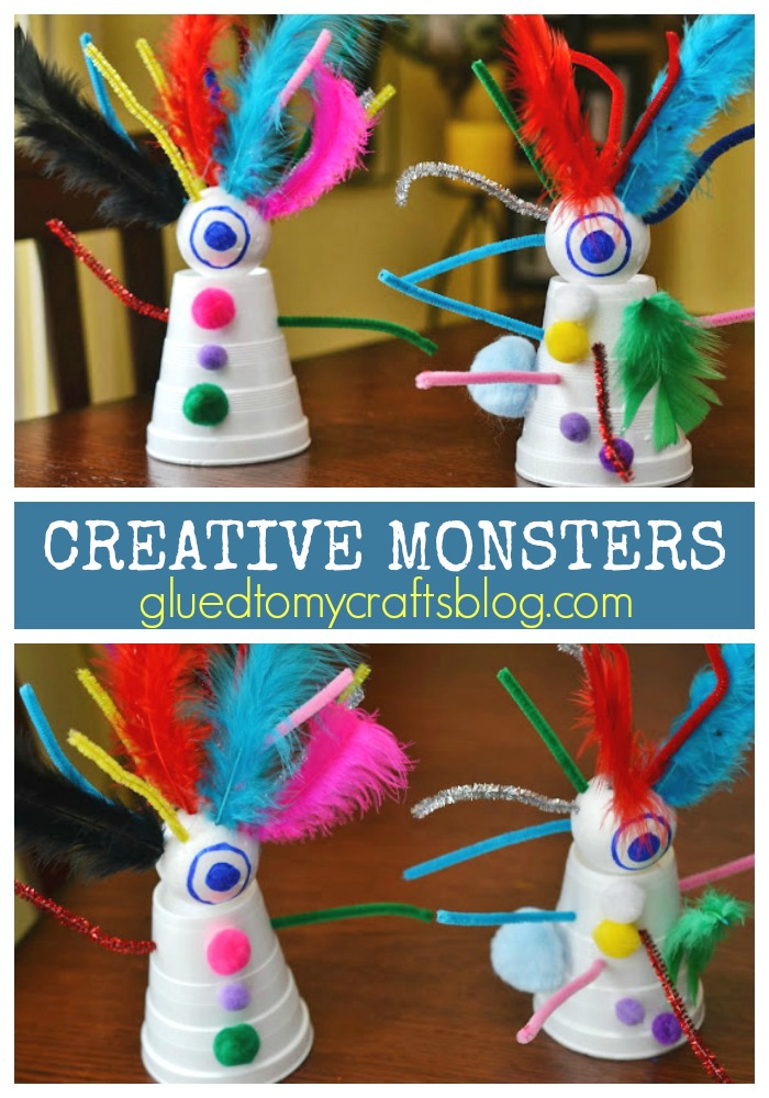 Styrofoam Cup Creative Monsters