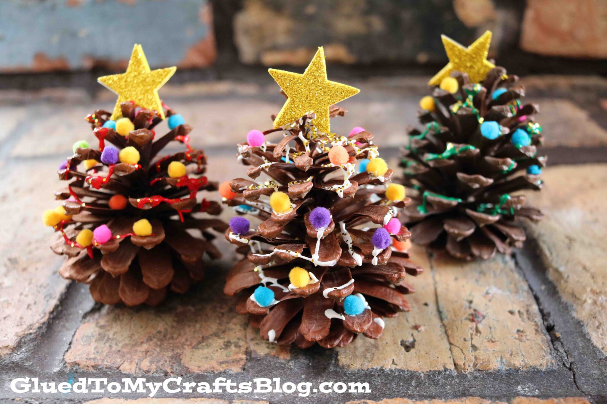 Pine Cone Christmas Tree Craft Idea