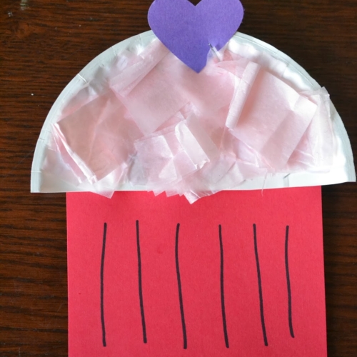 Tissue Paper & Paper Plate Cupcake Craft