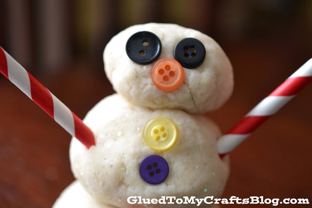 Homemade Snowman Playdough