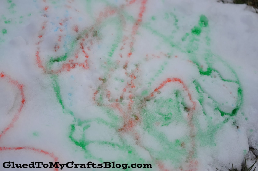 Make Colored Snow Paint for Winter Fun