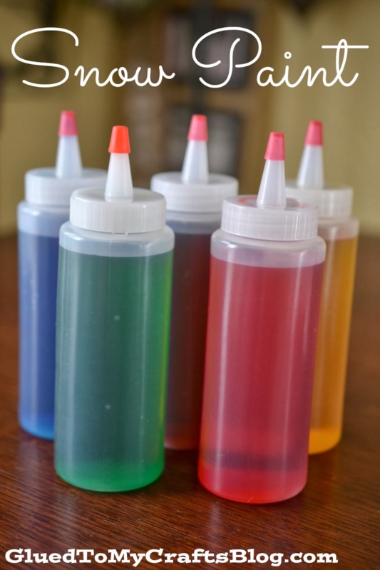 Make Colored Snow Paint for Winter Fun