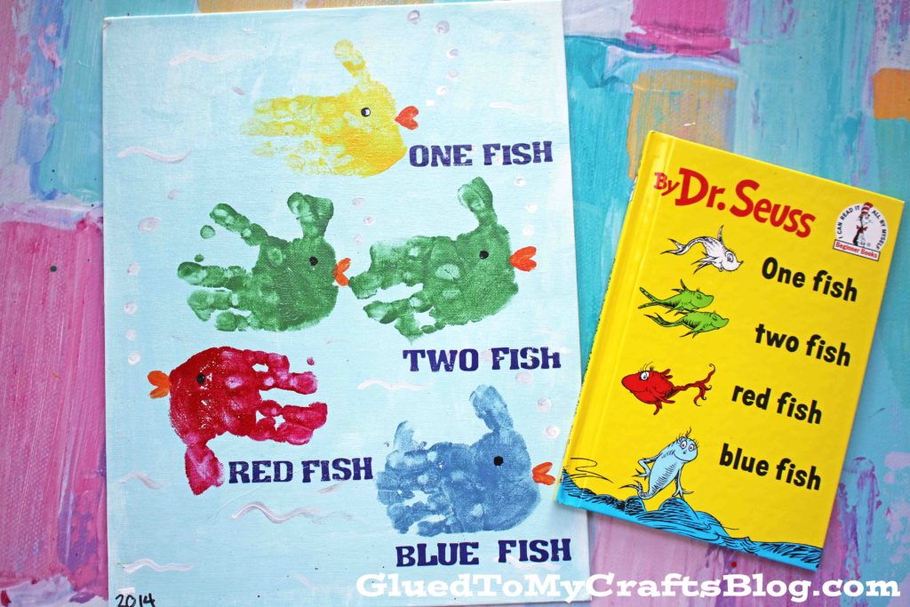 Dr. Seuss Inspired Fish Canvas