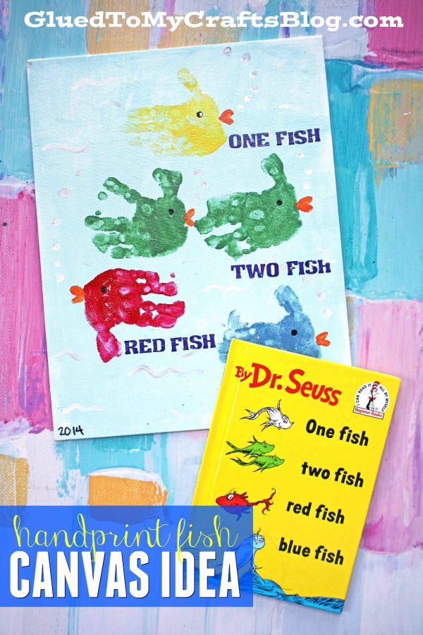 Dr. Seuss Inspired Fish Canvas