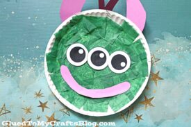 Paper Plate Alien Craft Idea For Kids