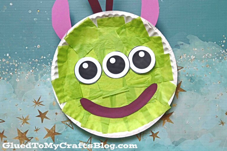 Paper Plate Alien Craft Idea For Kids