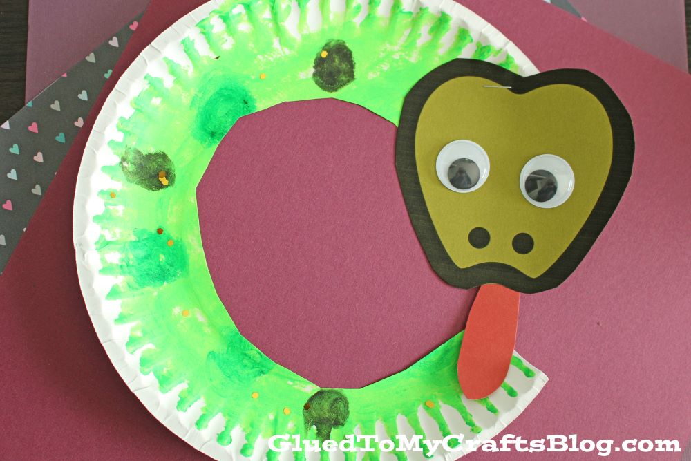Paper Plate Snake Craft Idea
