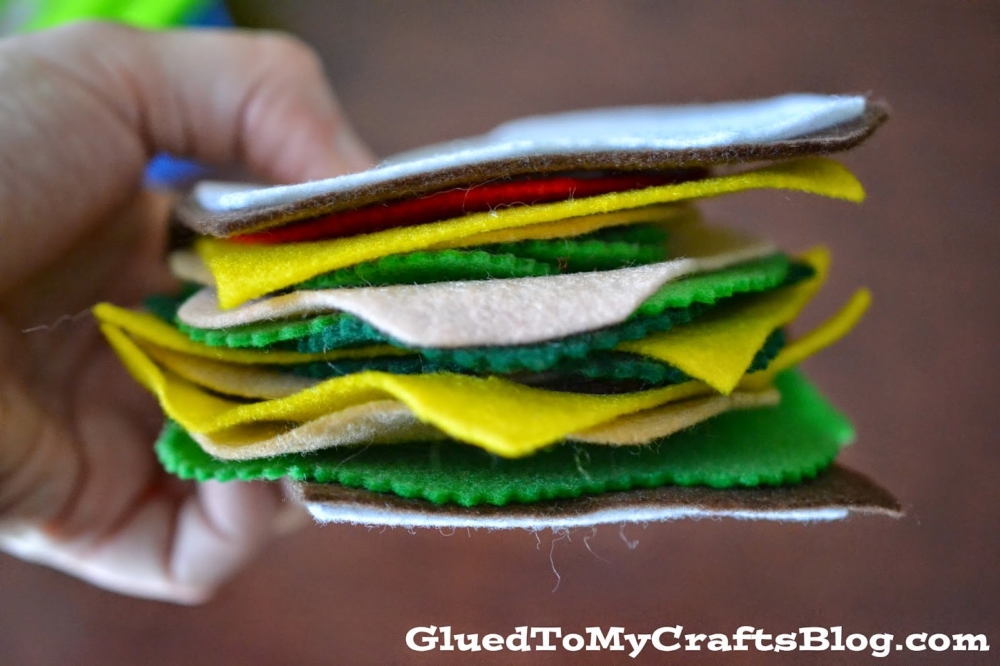 No Sew Felt Sandwich Play Food