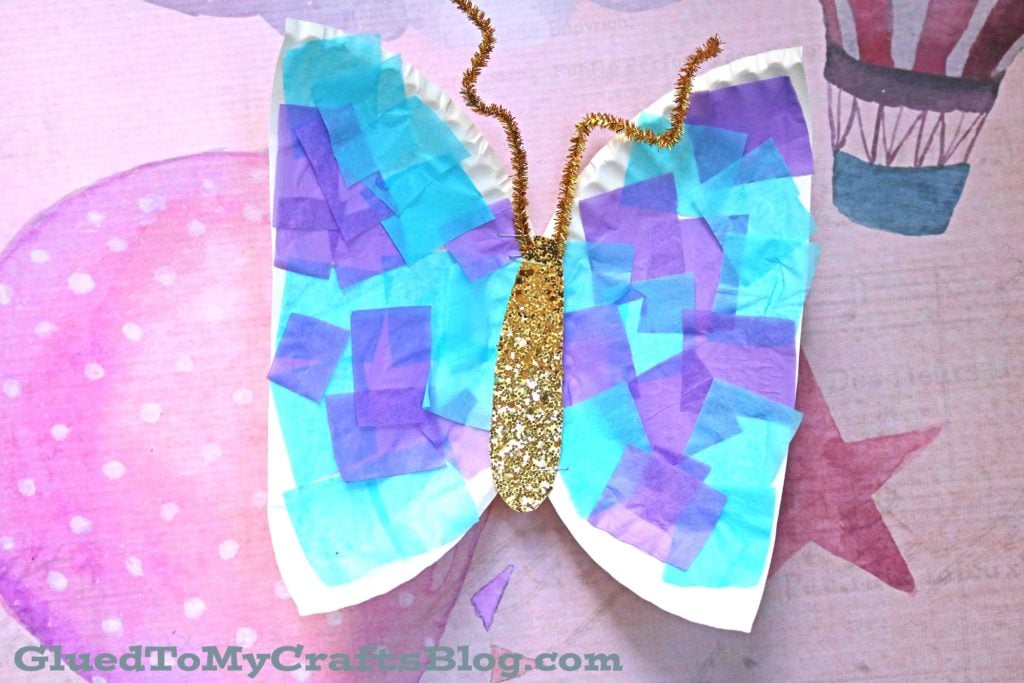 Paper Plate Butterfly Craft Idea