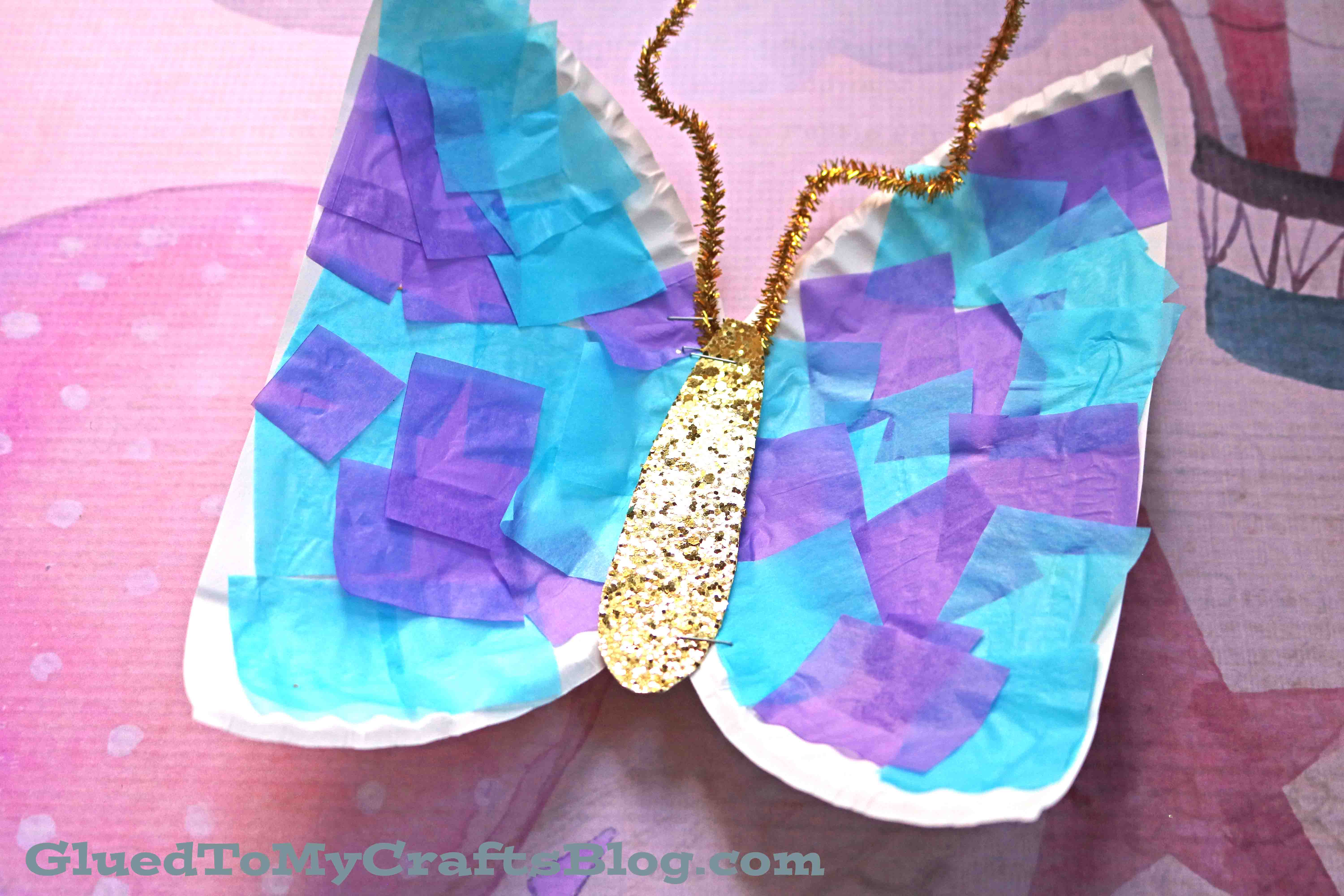 Paper Plate Butterfly Craft Idea