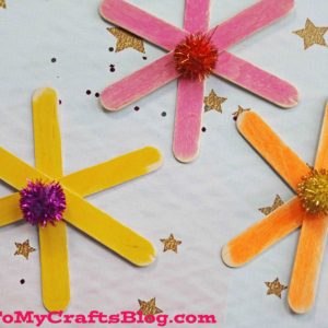 Popsicle Stick Flowers - Kid Craft Idea For Spring