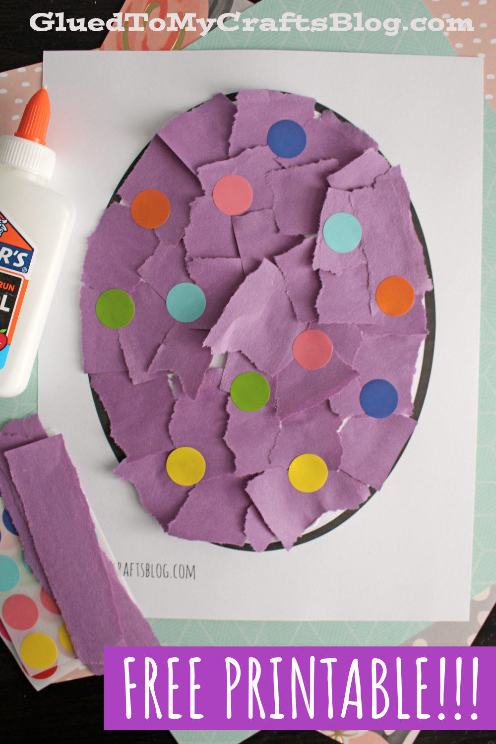 Torn Paper Easter Egg Craft Idea (Fun & Easy!)