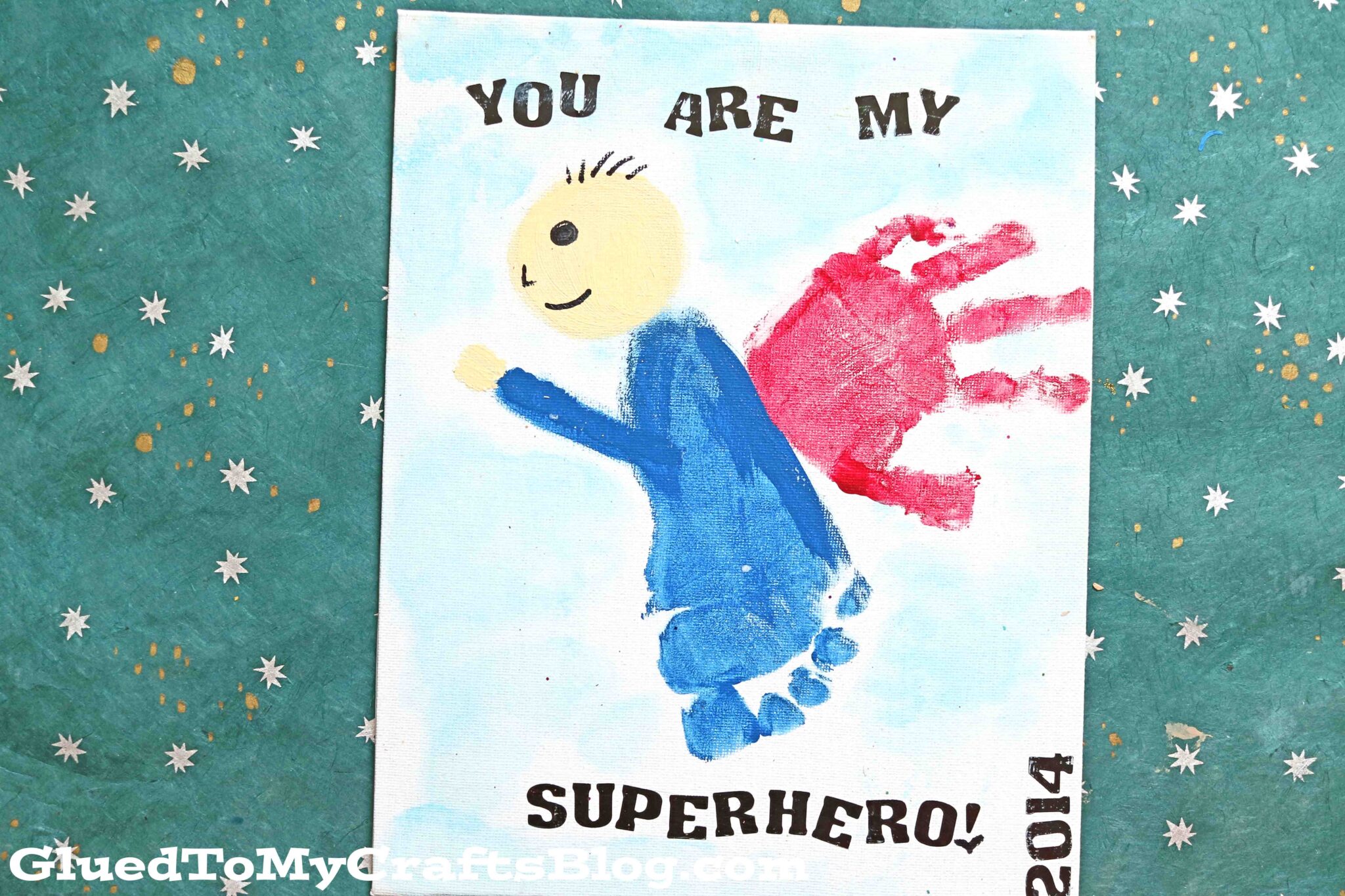 You Are My Superhero Keepsake Canvas