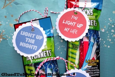 Light Up Glow Stick Gift Favor Printable