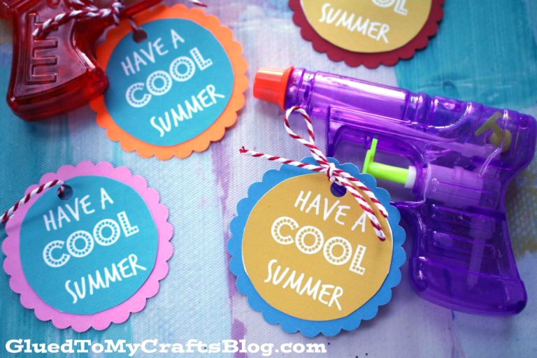 Have A Cool Summer - Squirt Gun Gift Tags Printable