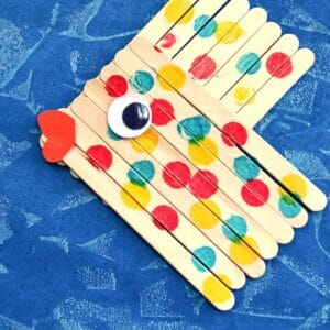 Popsicle Stick Fish Craft Idea For Summer