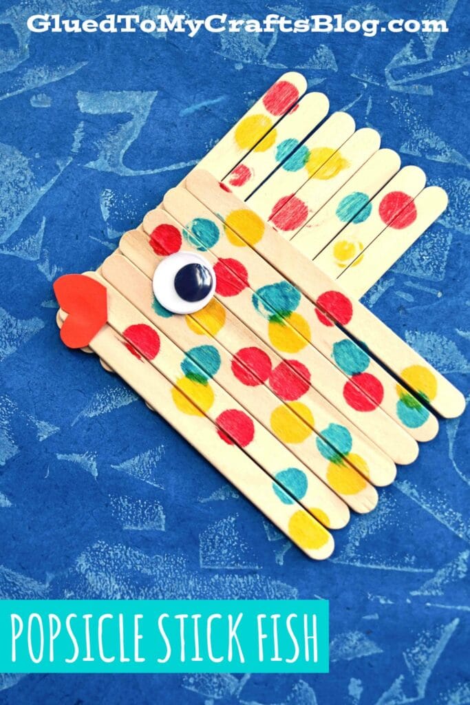 Popsicle Stick Fish Craft Idea For Summer
