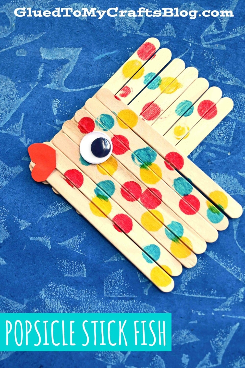 Popsicle Stick & Polka Dot Fish Craft for Summer