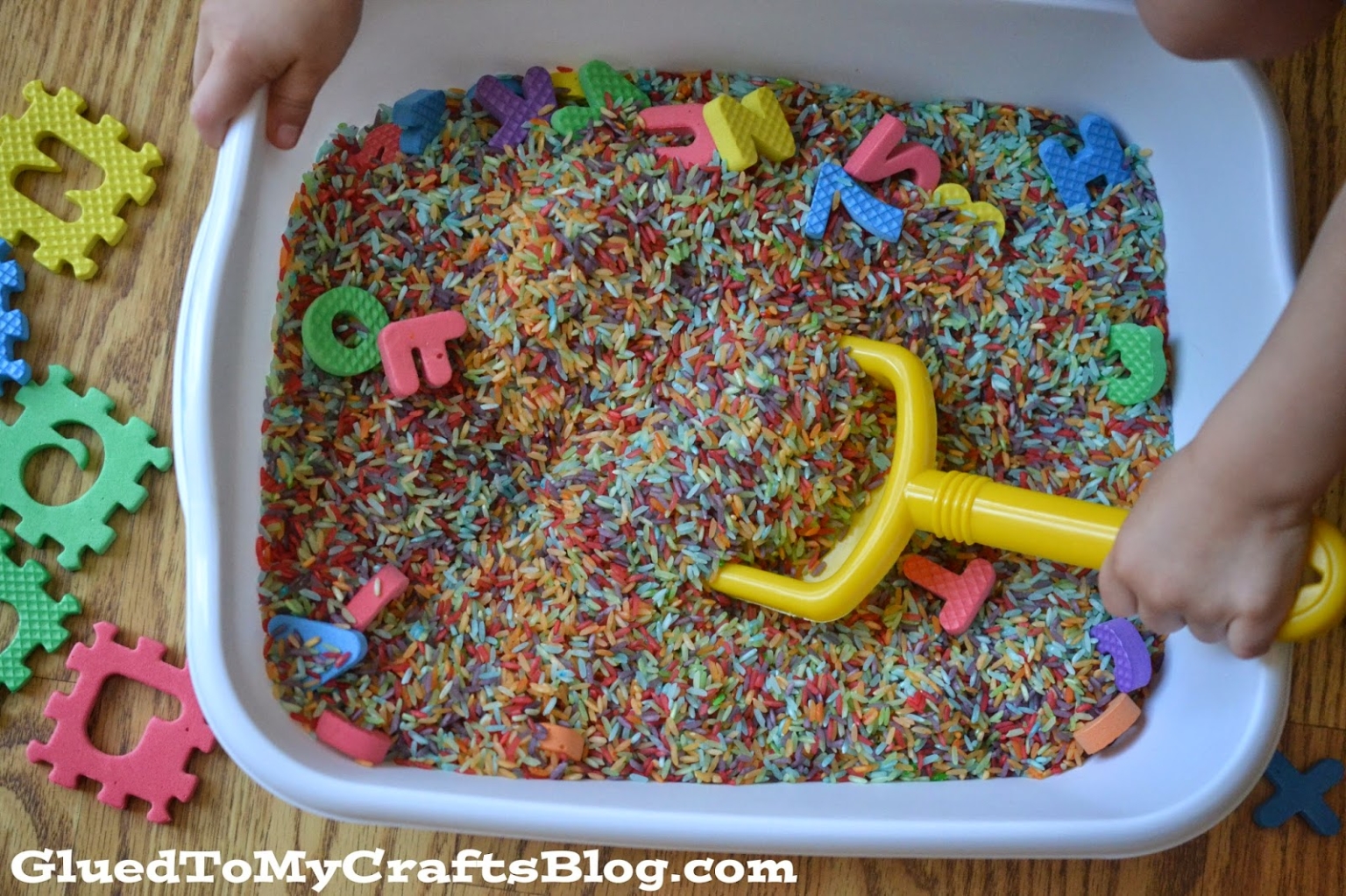 ABC Sensory Bin Search Game