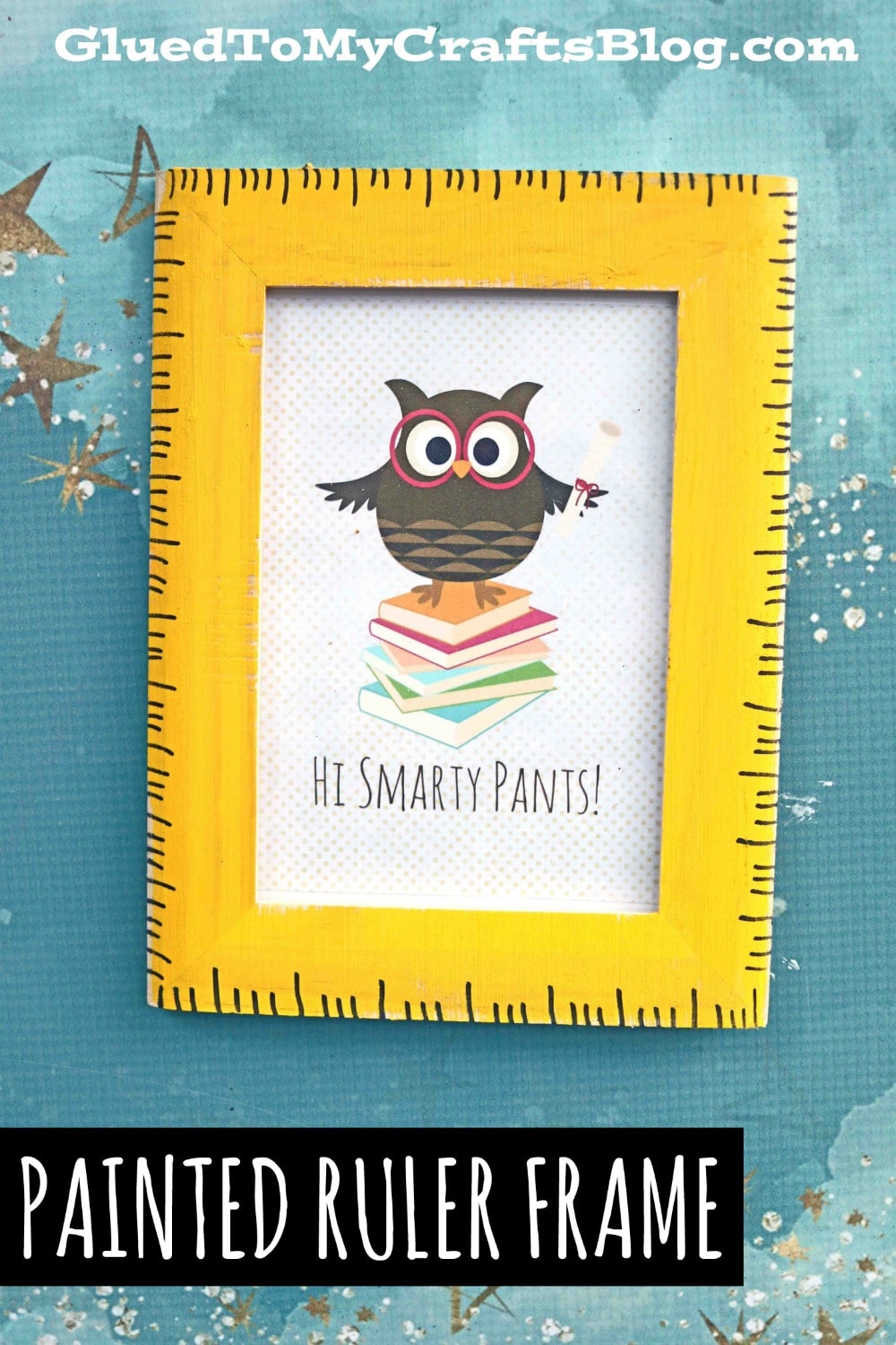 DIY Painted Decorative Ruler Frame