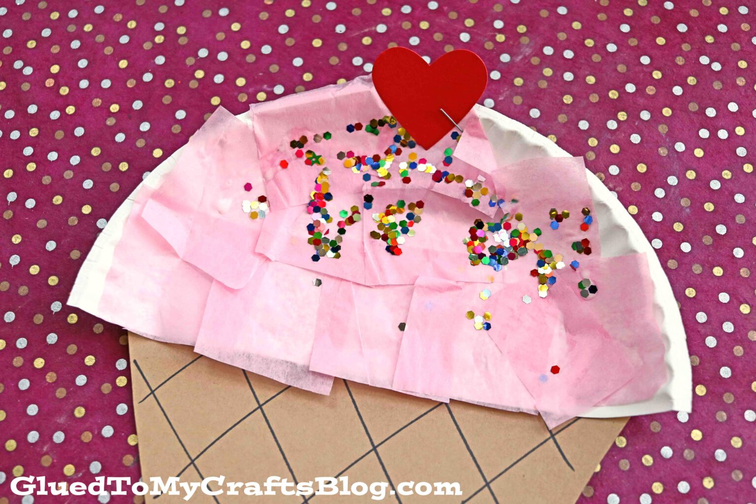 Paper Plate Ice Cream Craft For Kids