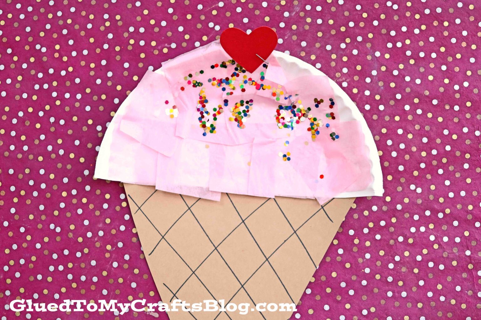 Paper Plate Ice Cream Craft For Kids