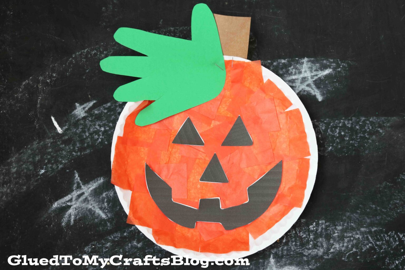 Paper Plate Pumpkin Craft Idea For Fall