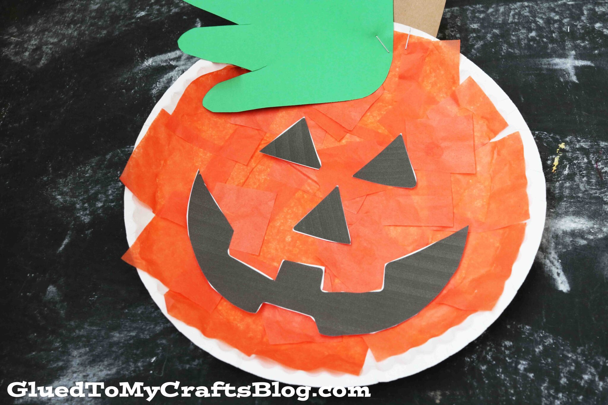 Paper Plate Pumpkin