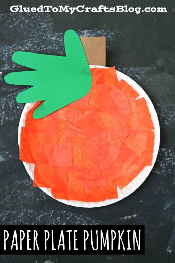 Paper Plate Pumpkin