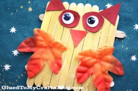 Popsicle Stick Owl Craft Idea For Fall