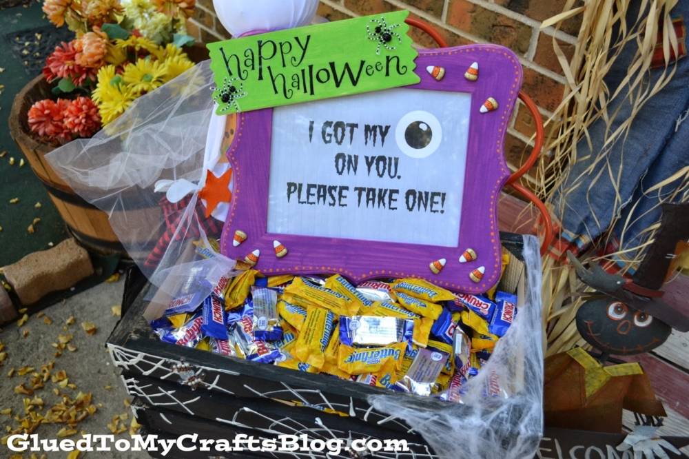 Unattended Halloween Candy Bowl Idea