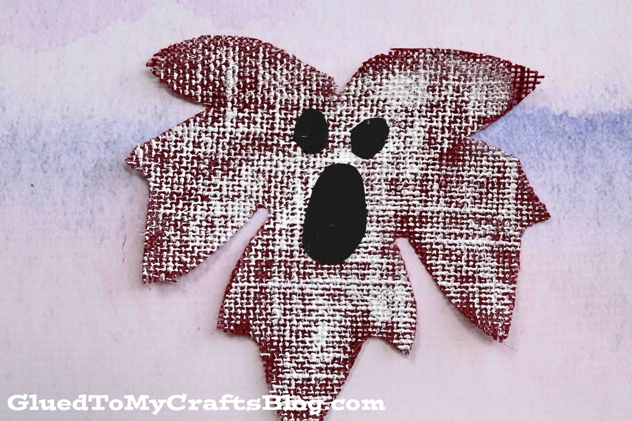 Painted Ghost Leaves - Halloween Craft Idea