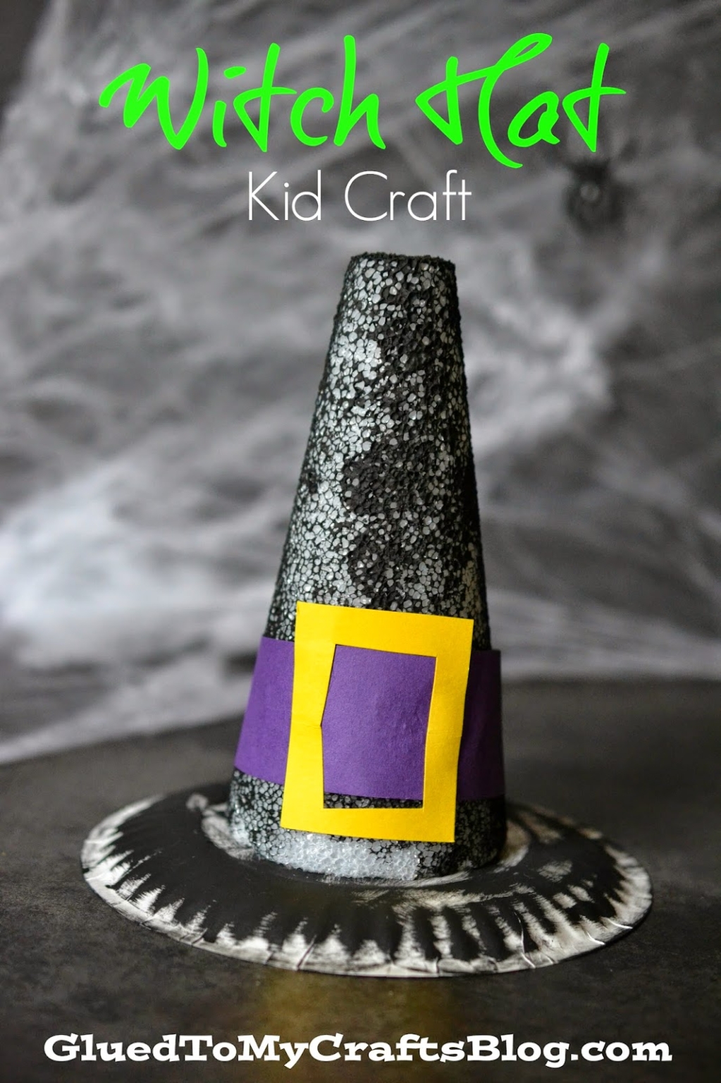 Make a Styrofoam Cone Witch Hat for Halloween