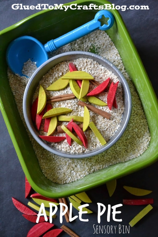 Apple Pie Themed Sensory Bin