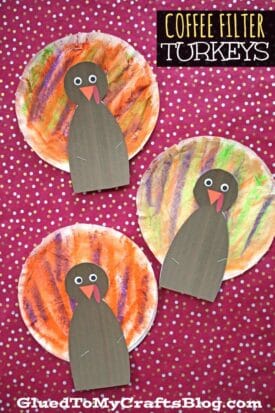 Coffee Filter Turkey Craft Idea For Kids