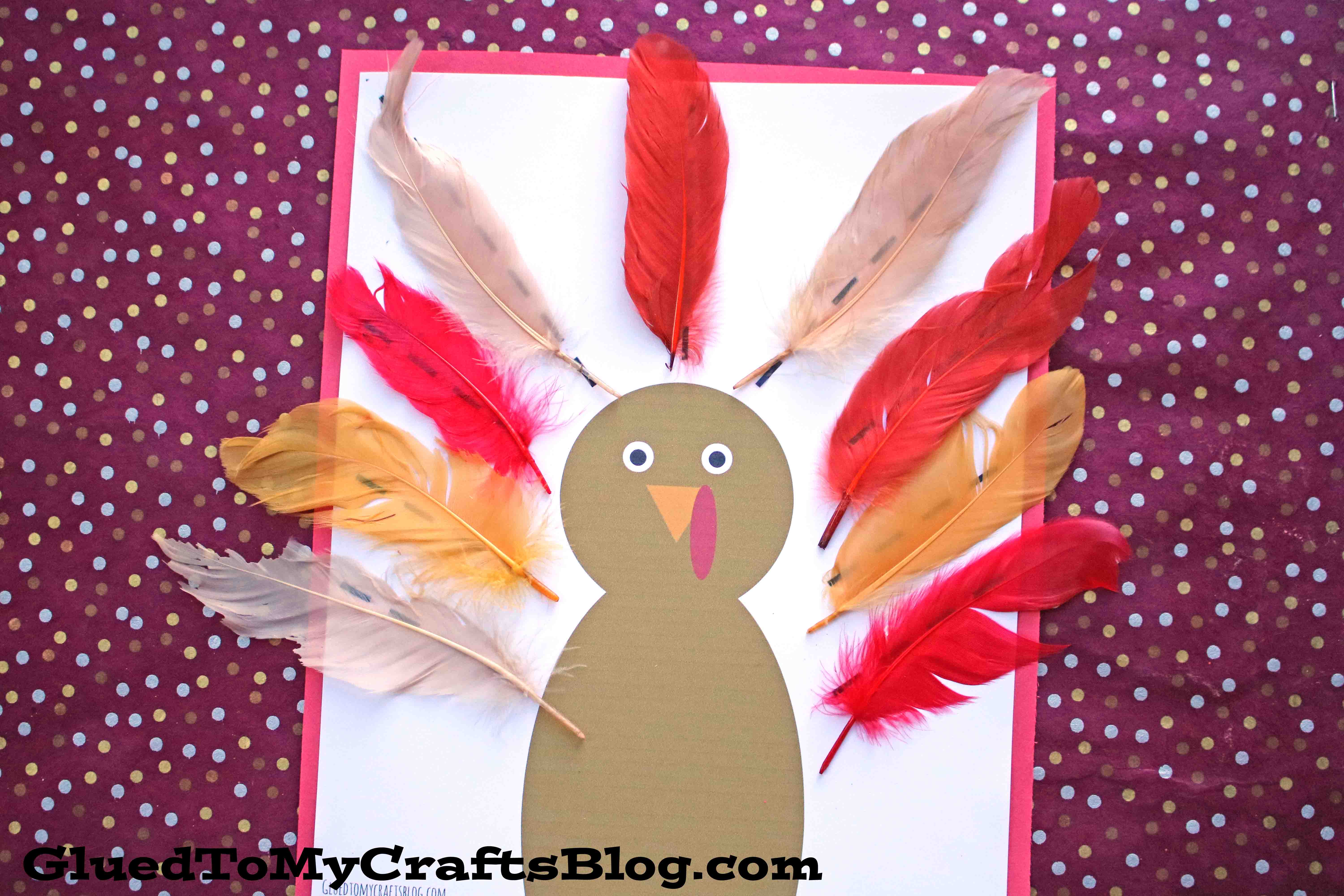 Super EASY Feather Turkey Craft