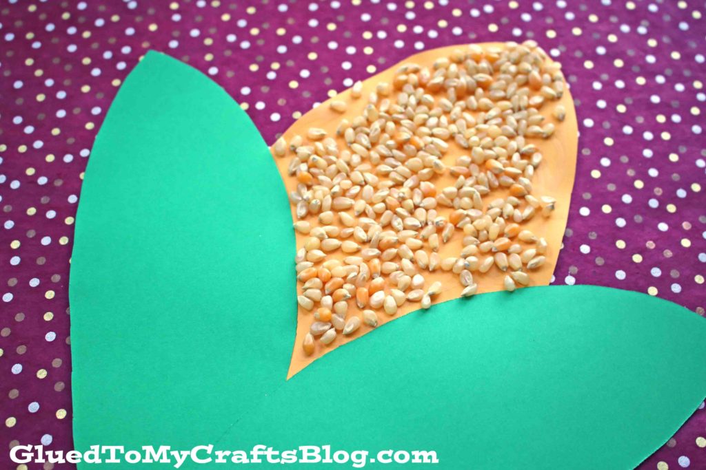 Popcorn Kernel Corn On The Cob Craft